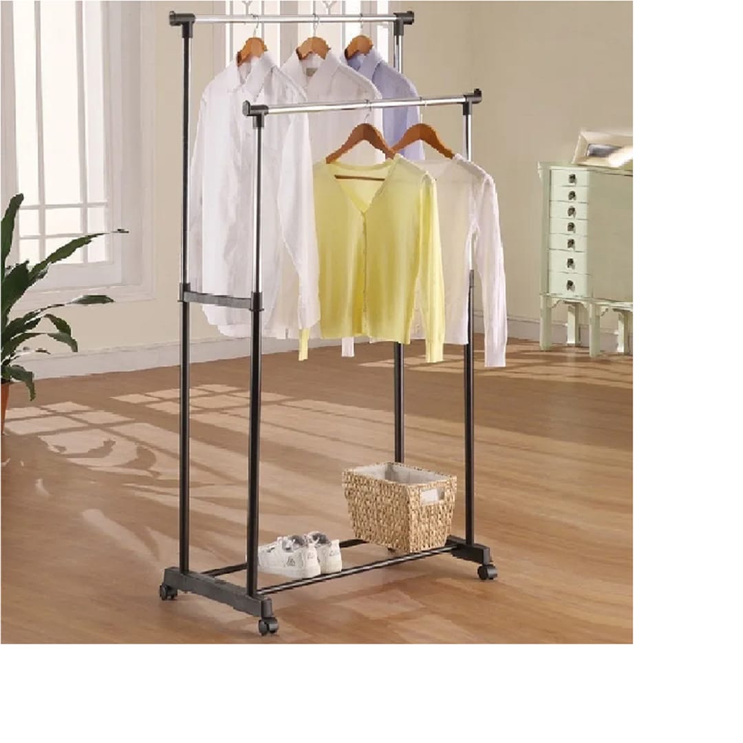 RACK DOBLE ROPA PERCHERO - eComercioMx