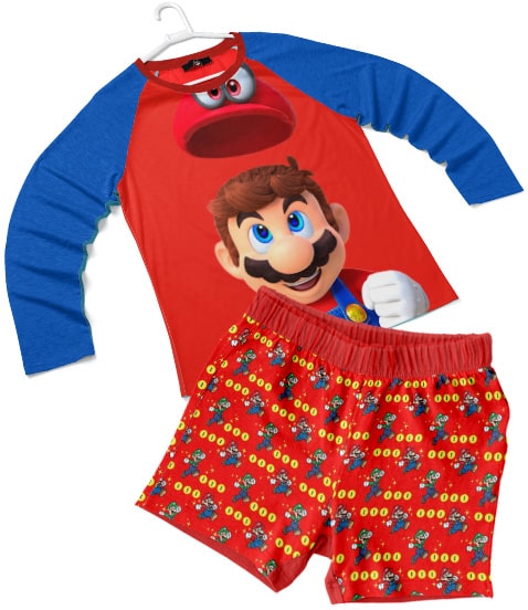 Traje De Baño Mario Bros Odysey Capi Cool para Niños Short + Playera ...